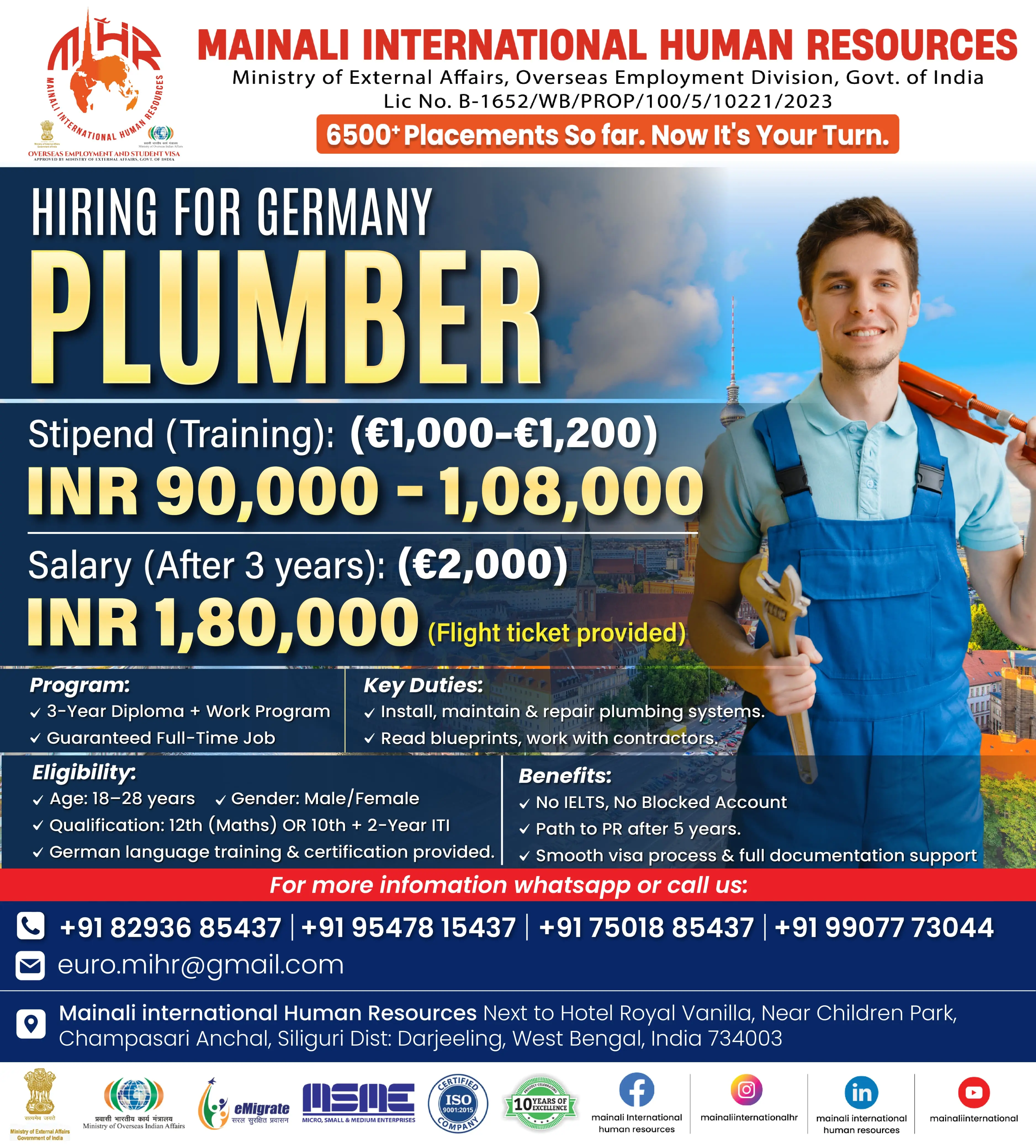 Germany/ Plumber/ Male- Female**** -